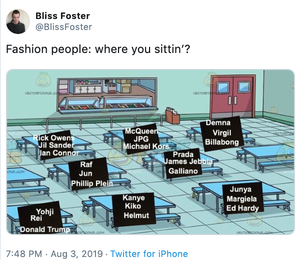 Fashion Where Y all Sitting Lunch Table Know Your Meme