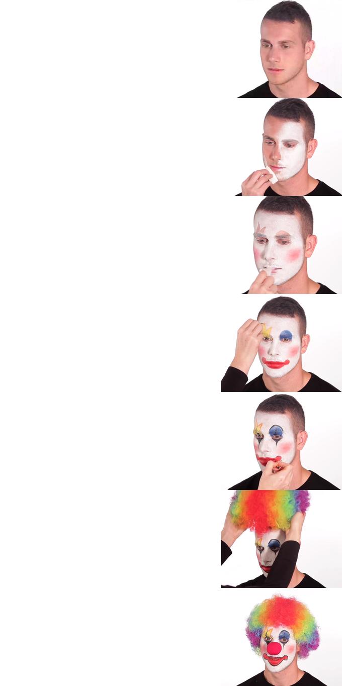 Putting On Clown Makeup Template 1 Putting On Clown Makeup Know 