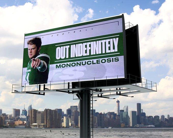 Lawyer Billboard | ESPN's "Sam Darnold: Out Indefinitely" Graphic | Know Your Meme