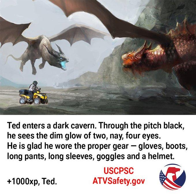 Ted Vs. Dragons | USCPSC Twitter | Know Your Meme