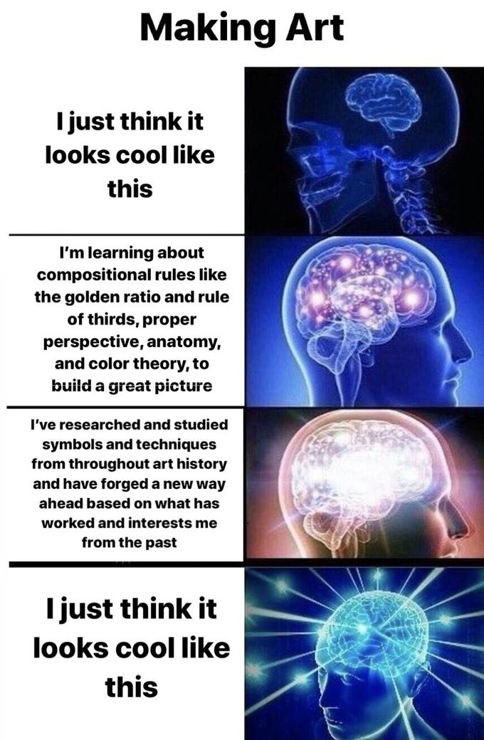Go draw what you like | Galaxy Brain | Know Your Meme