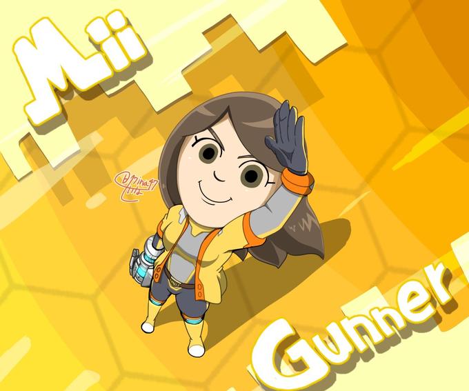 "Shooting-Chan looking up" | Mii Gunner | Know Your Meme