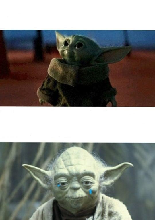 Mandalorian Baby Yoda Meme Template Rehare