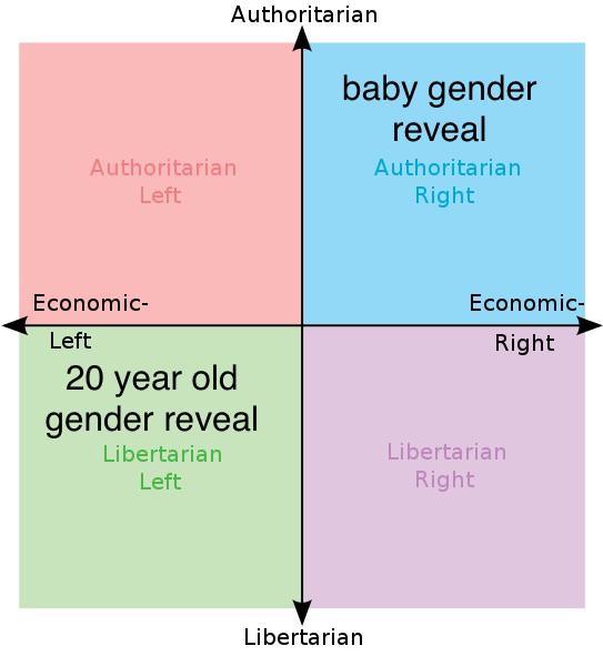 The Difference Between Authright And Libleft Explained In Gender Reveal 
