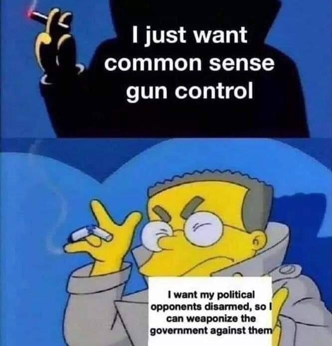 I just want common sense gun control | The Simpsons | Know Your Meme