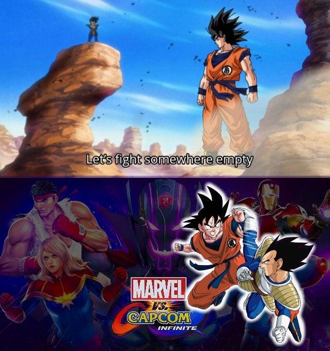 Marvel Vs Capcom Let s Fight Somewhere Empty Know Your Meme