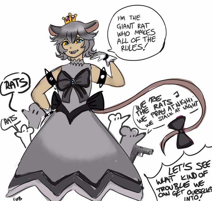 Welcome to Rat Cafè officer,there are no rats here,just hamburgers ...