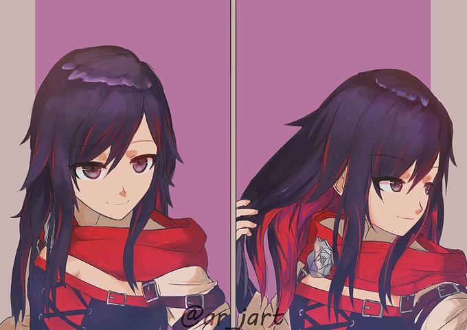 Long hair ruby by ar_jart | RWBY | Know Your Meme
