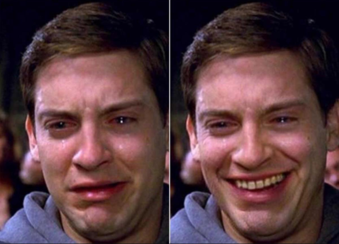 Template Peter Parker Crying Know Your Meme