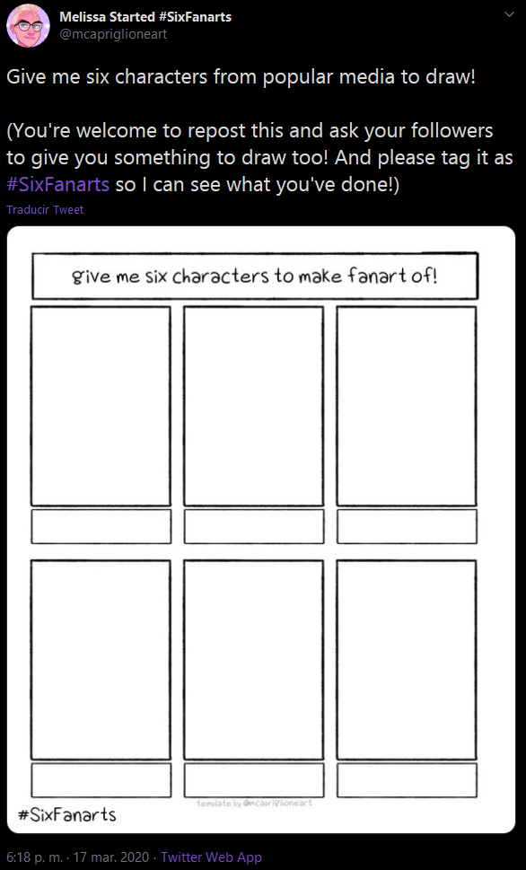 Tweet 1 Six Fanarts Know Your Meme