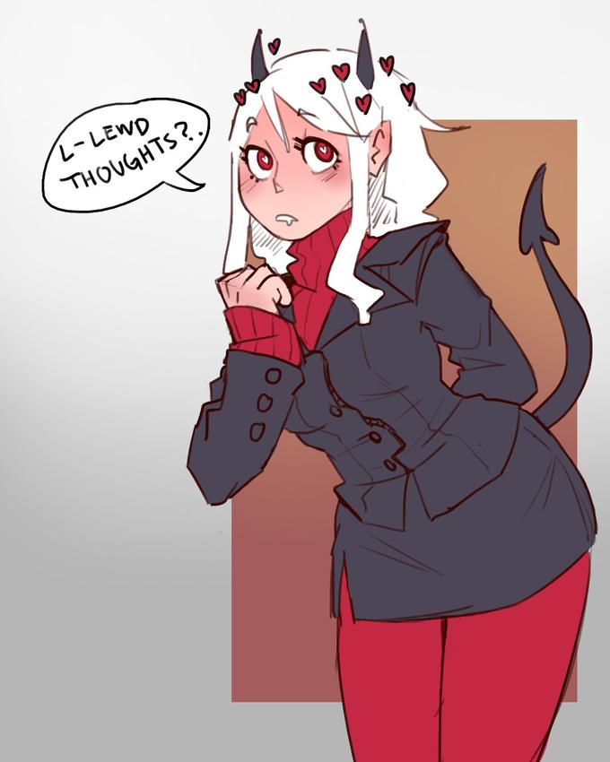 fanart of modeus from helltaker | Know Your Meme