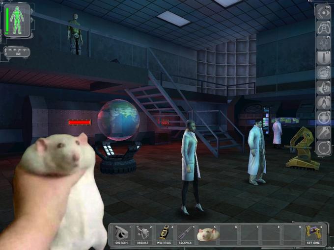 Fat Rat Being Grabbed in Deus Ex | Fat Rat Being Grabbed | Know Your Meme