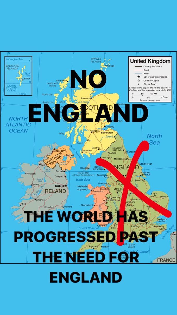 No England | Society Has Progressed Past the Need for X | Know Your Meme