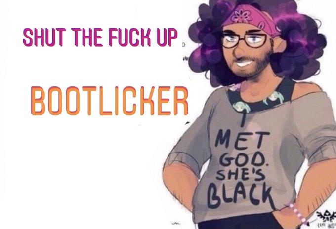bootlicker | Shut the Fuck Up, Liberal / Silence, Brand | Know Your Meme