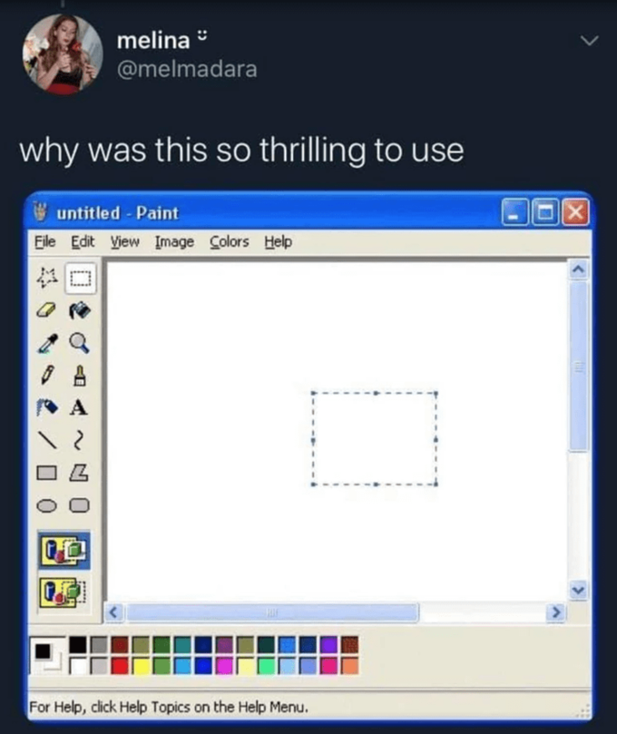 good old days | MS Paint | Know Your Meme