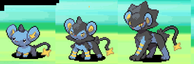 Luxray evolutionary line beta sprites | 2020 Nintendo Source Code ...