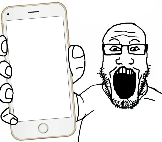 Soyjak Shows His Phone Know Your Meme