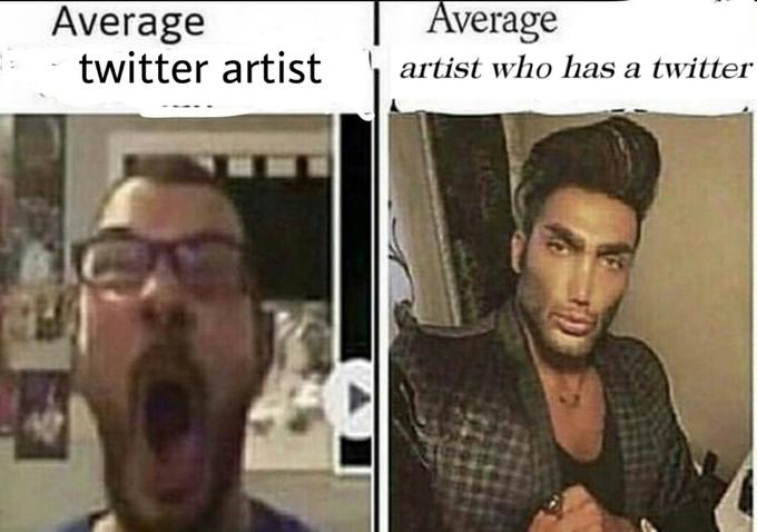 Average Twitter Artist vs. Average Artist Who Has a Twitter | Average ...