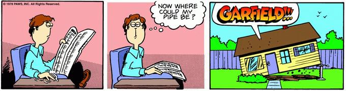 Pipe Garfield But It's First Two Panels This Time | Garfield Last Panel ...