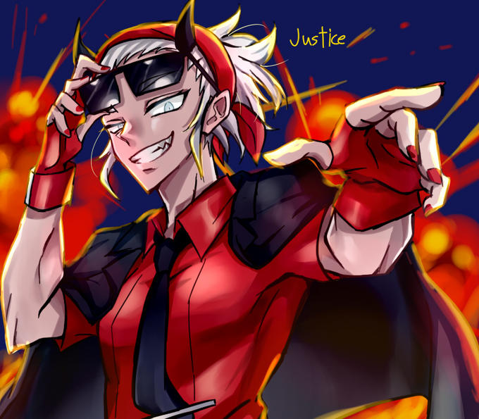 Justice by 우마이 (@20030617s) | Helltaker | Know Your Meme