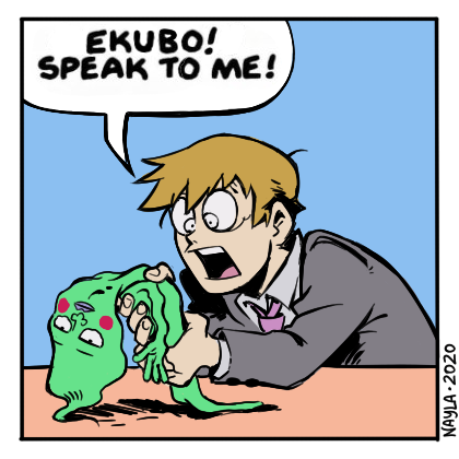 Ekubo! Speak to Me! | Deflated Garfield | Know Your Meme