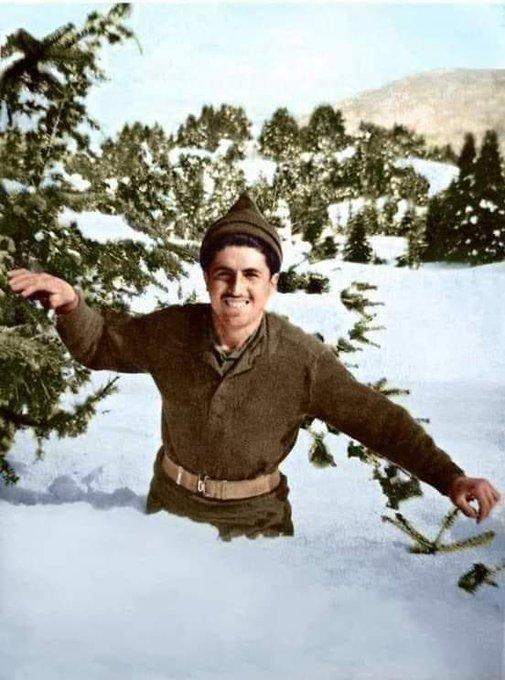 simple, young, St. Paisios of Mount Athos, playing in the snow. | Know ...
