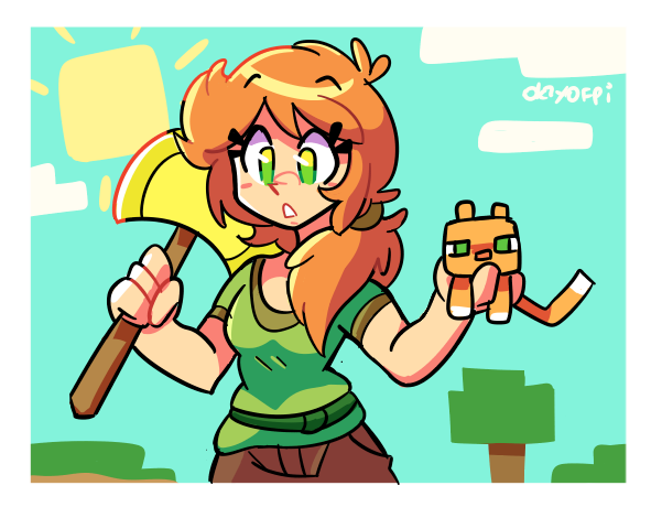 Minecraft Alex doodle | Minecraft | Know Your Meme