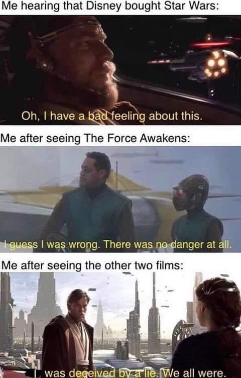 Not mine but thought it’d be funny to share, Obi Wan meme so it counts ...