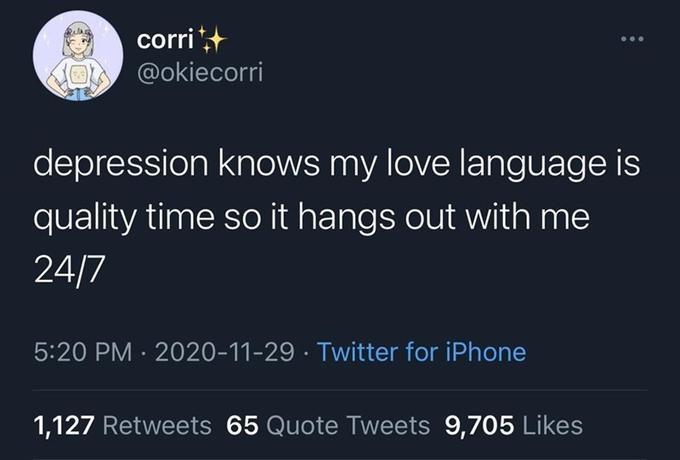Me and my depression have such a good relationship | Twitter / X | Know ...