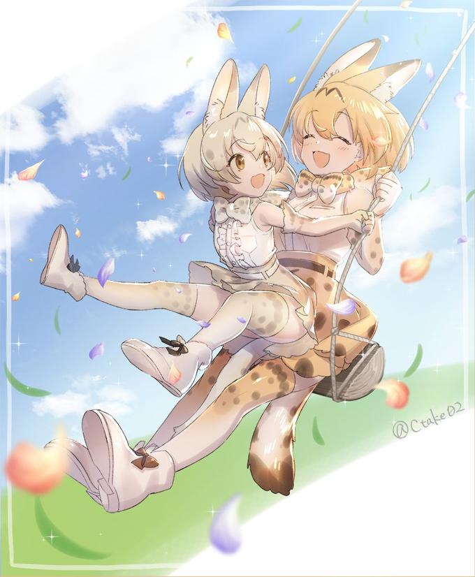 Playing Servals | Kemono Friends | Know Your Meme