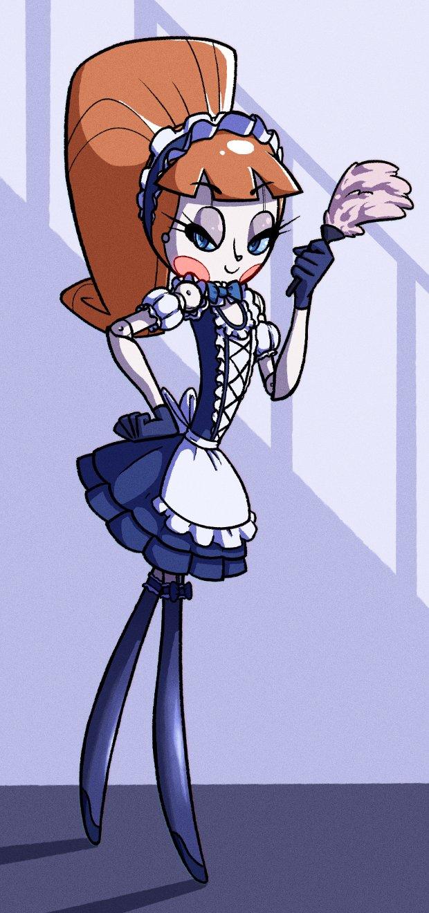 Molly in the French Maid variant, because of course. | Emmy The Robot ...