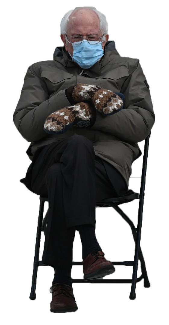 Bernie Sanders In A Chair Template Transparent PNG Bernie Sanders 