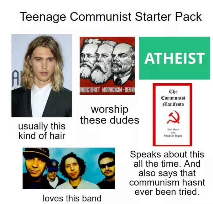 Teenage communist Starter Pack | /r/starterpacks | Know Your Meme