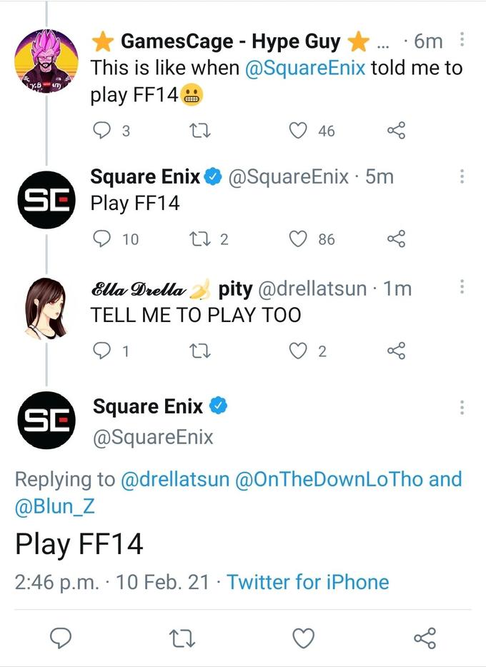 Play FF14 | Square Enix | Know Your Meme