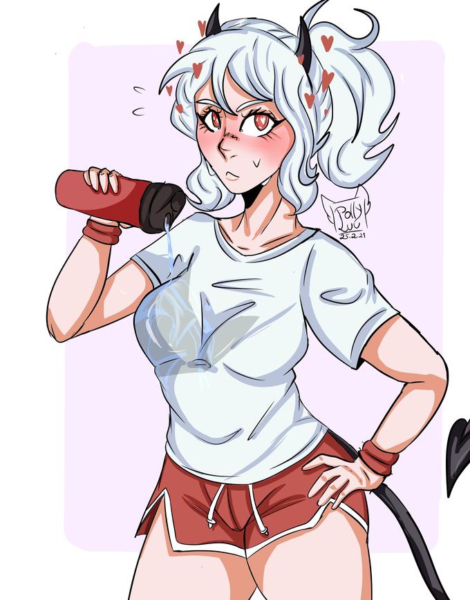 "Modeus!" by PollyLuu / @LuuPolly | Helltaker | Know Your Meme