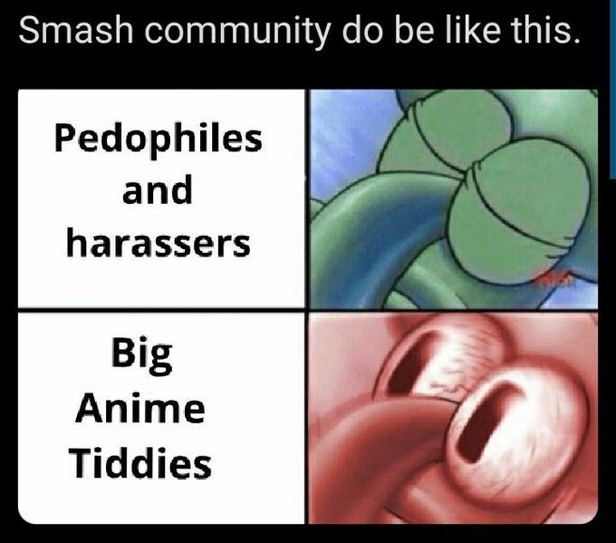 Smash community do be like this. | Sleeping Squidward | Know Your Meme
