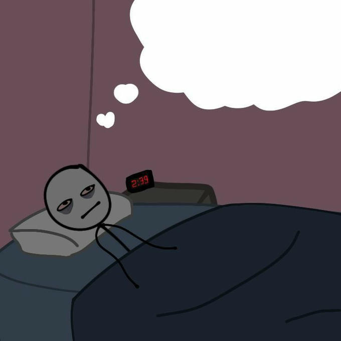 Awake Man Thinking In Bed Know Your Meme