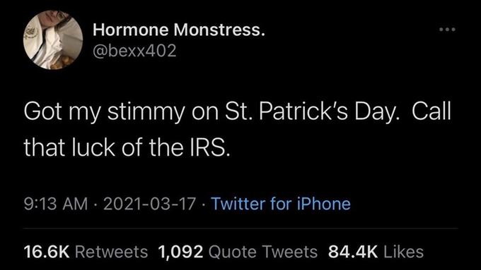 Luck of the IRS | Twitter / X | Know Your Meme