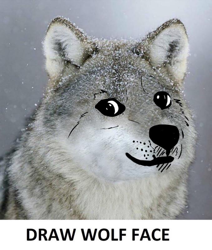（doge by Chisen_Lupus | Draw Wolf Face | Know Your Meme