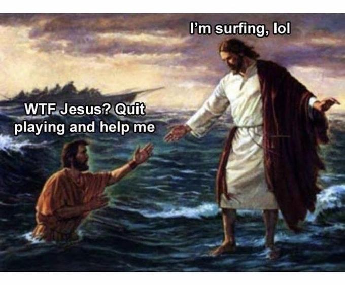 Swag on water | Jesus | Know Your Meme