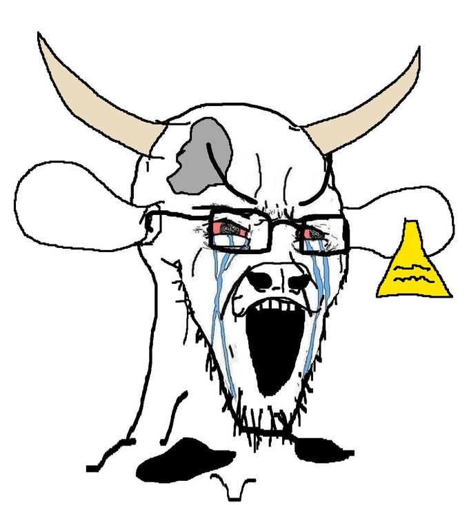 Soymilk giving cow | Soy Boy Face / Soyjak | Know Your Meme