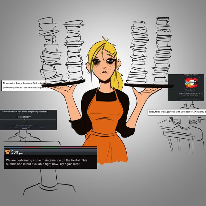 NewgroundsServer-Chan has had a rough couple days | Newgrounds | Know ...