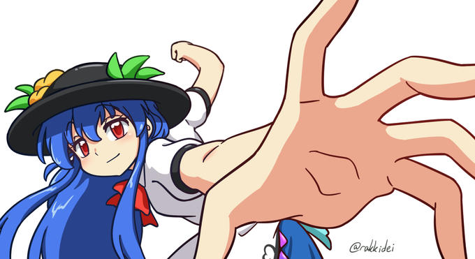 Tenshi about to do one heck of a punching | Touhou Project (東方Project ...