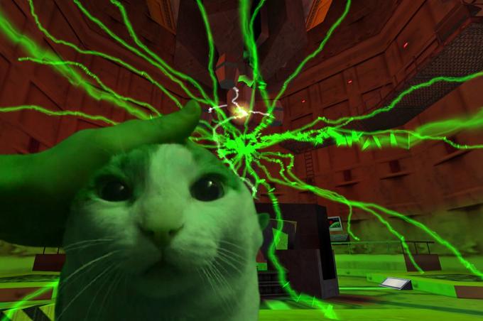 petting my cat during the resonance cascade | Know Your Meme
