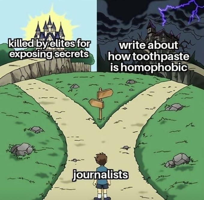 Dramatic Crossroads For Journalists | Dramatic Crossroads | Know Your Meme