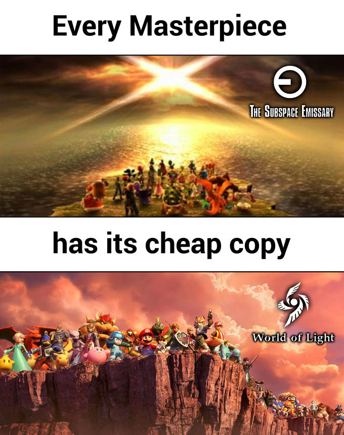 Every Masterpiece Has Its Cheap Copy (The Subspace Emissary vs. World ...