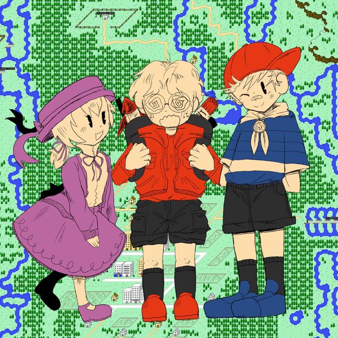 Ninten Ana and Lloyd in FC/NES color palette by katz_is_trash ...