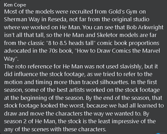 Ken Cope on He-Man rotoscoped stock footage | Masters of the Universe ...