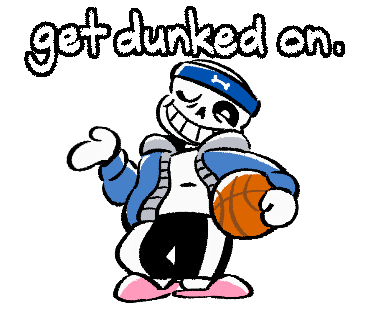 Get Dunked On line sticker | Undertale | Know Your Meme