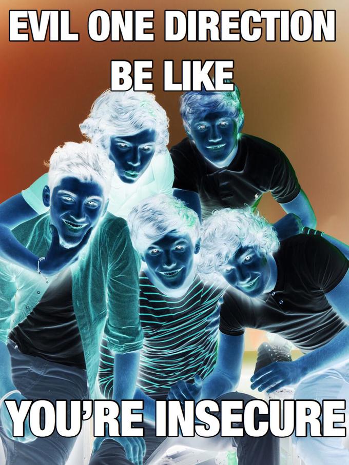 evil one direction be like | Evil X Be Like | Know Your Meme